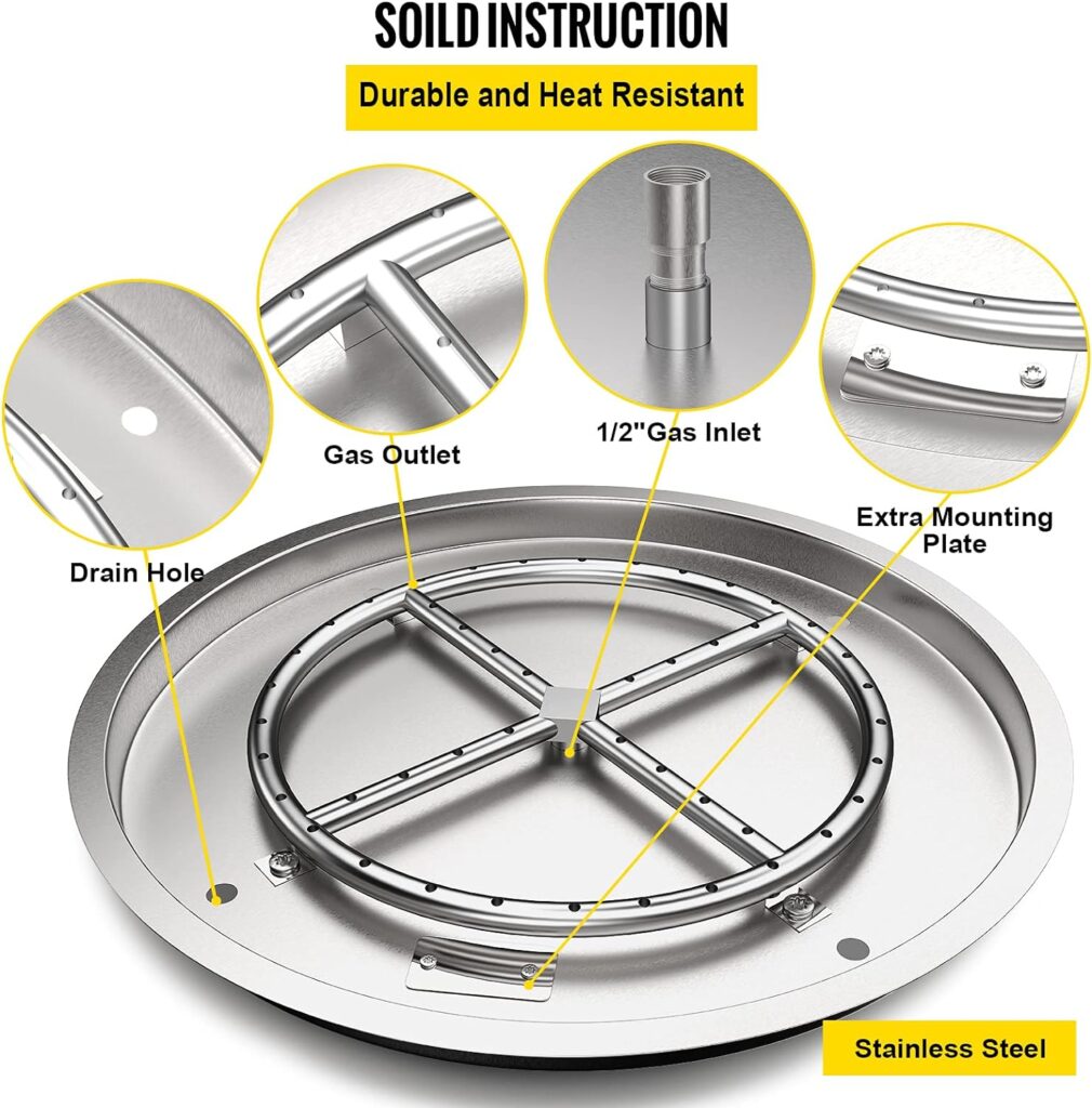 Stainless Steel Gas Fire Pan Review - Fire Pit Focal